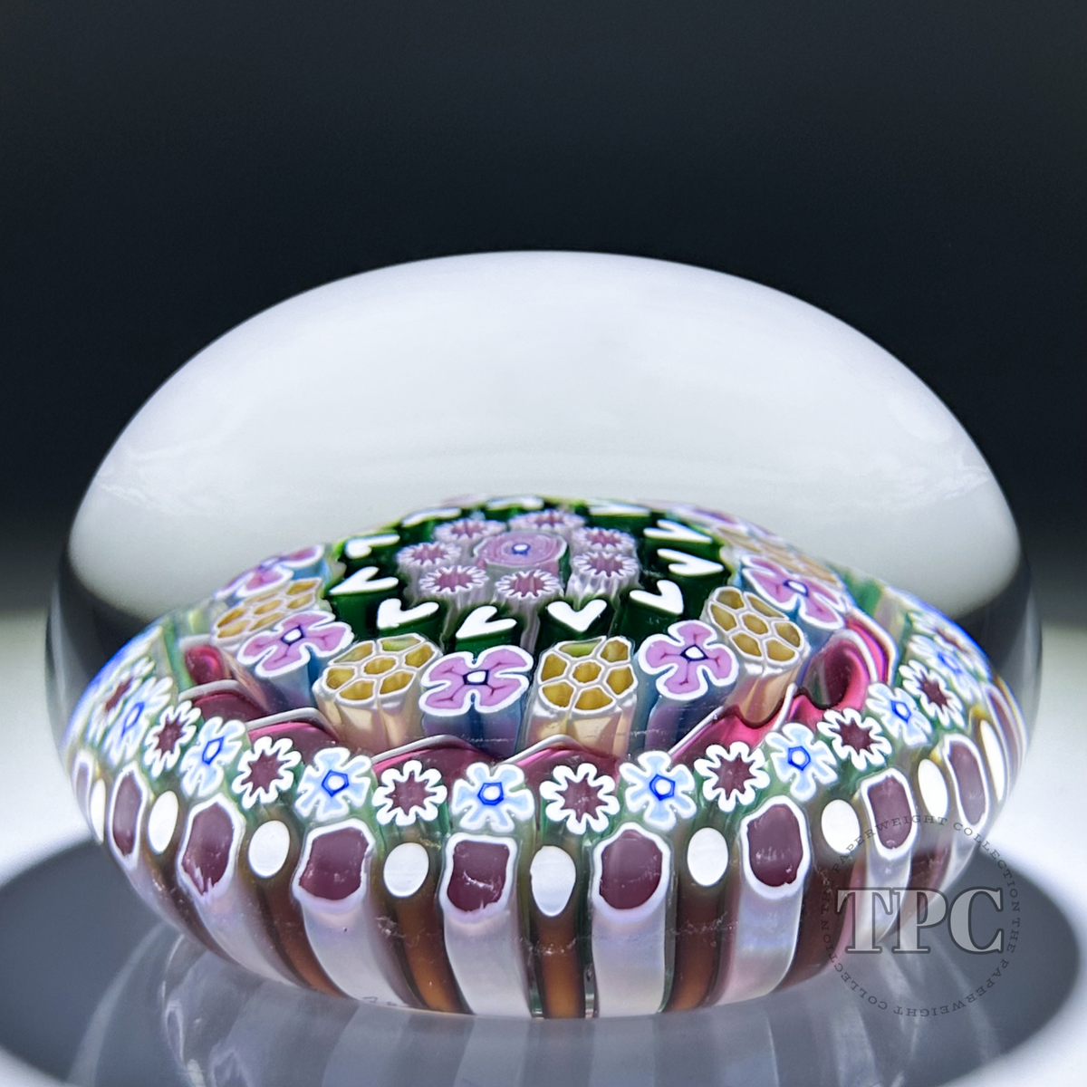 Damon MacNaught 2024 Magnum Glass Art Paperweight Complex Concentric M