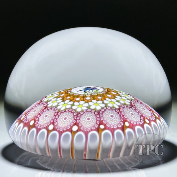 Miniature Michael Hunter Twists Studio 2024 Glass Art Paperweight Conc
