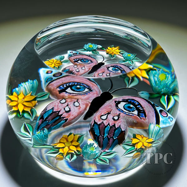 Richard Loesel x Renaud De Putter 2024 Glass Art Paperweight Hand-Pain