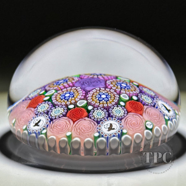 Michael Hunter 2023 Glass Art Paperweight Patterned Complex Millefiori