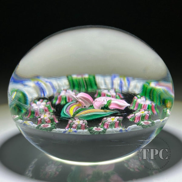 Drew Ebelhare & Sue Fox 2019 Glass Art Paperweight Flamework Posy & Co