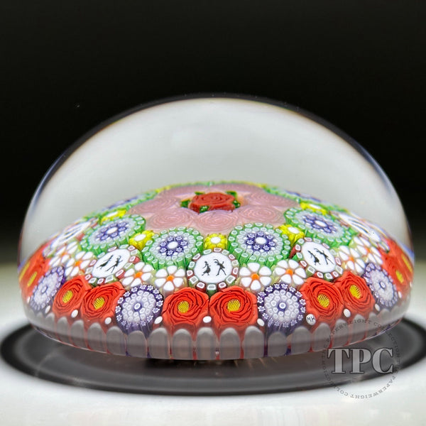 Michael Hunter 2023 Glass Art Paperweight Patterned Complex Millefiori