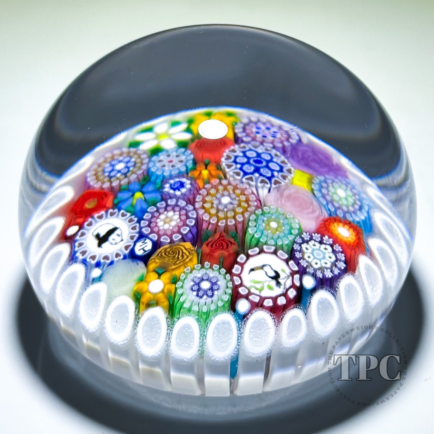 Miniature Michael Hunter Twists Studio 2024 Glass Art Paperweight Mill