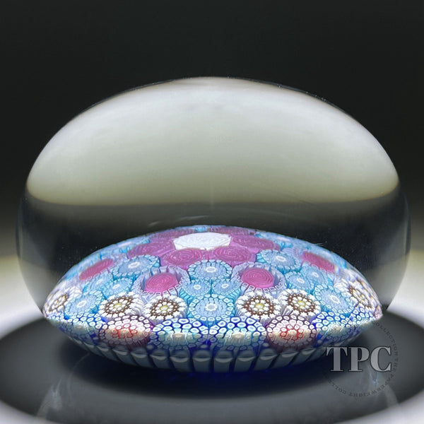 Michael Hunter 2019 Glass Art Paperweight Patterned Complex Millefiori