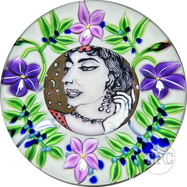 Richard Loesel x Renaud De Putter 2024 Glass Art Paperweight Hand-Pain