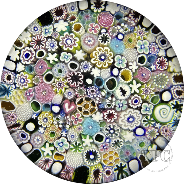 Damon MacNaught 2023 Magnum Glass Art Paperweight Closepack Complex Mi