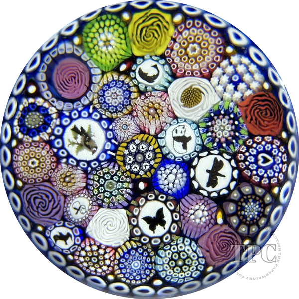 Miniature Michael Hunter Twists Studio 2025 Glass Art Paperweight Mill