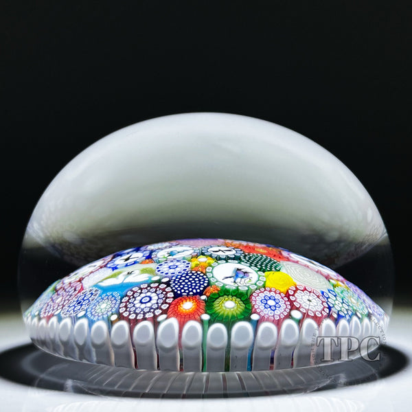 Michael Hunter Twists Studio 2024 Glass Art Paperweight Millefiori Clo
