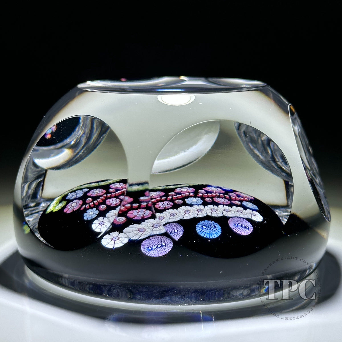 Whitefriars 1977 Glass Art Paperweight Queen's Silver Jubilee Patterne