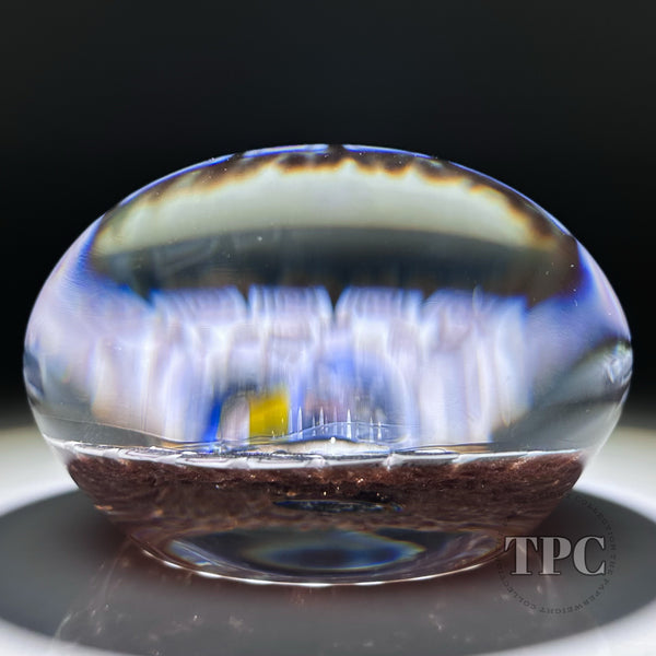Loren Stump 2001 Glass Art Paperweight Murrine Portraits & Italian Pia