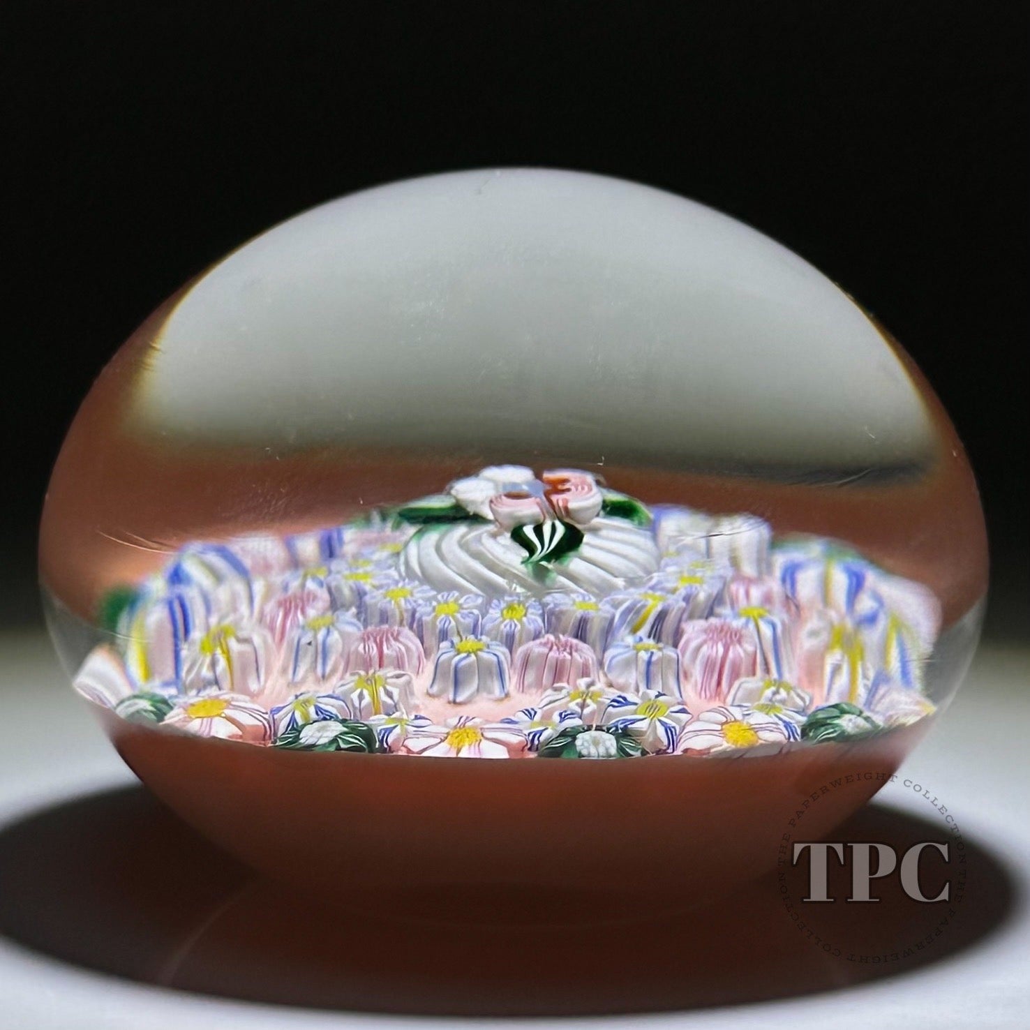 Collaborative Sue Fox & Drew Ebelhare 2016 Glass Art Paperweight Patte