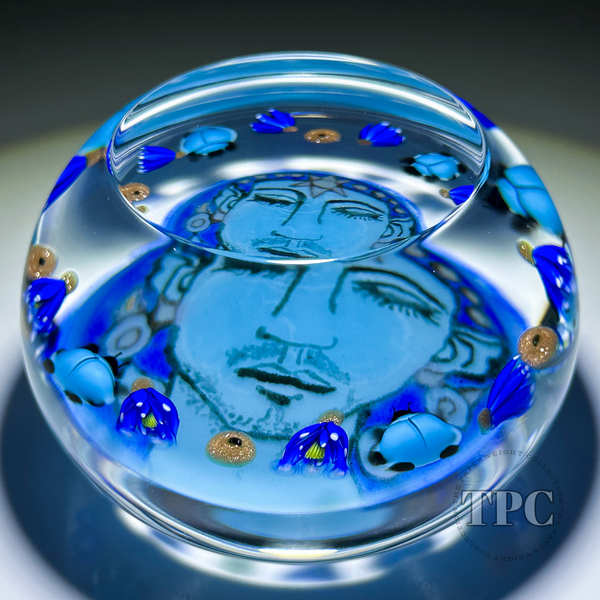 Richard Loesel x Renaud De Putter 2024 Glass Art Paperweight "Le Phara
