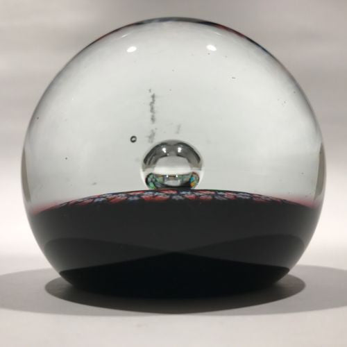 Vintage Caithness William Manson Art Glass Paperweight Millefiori Refl