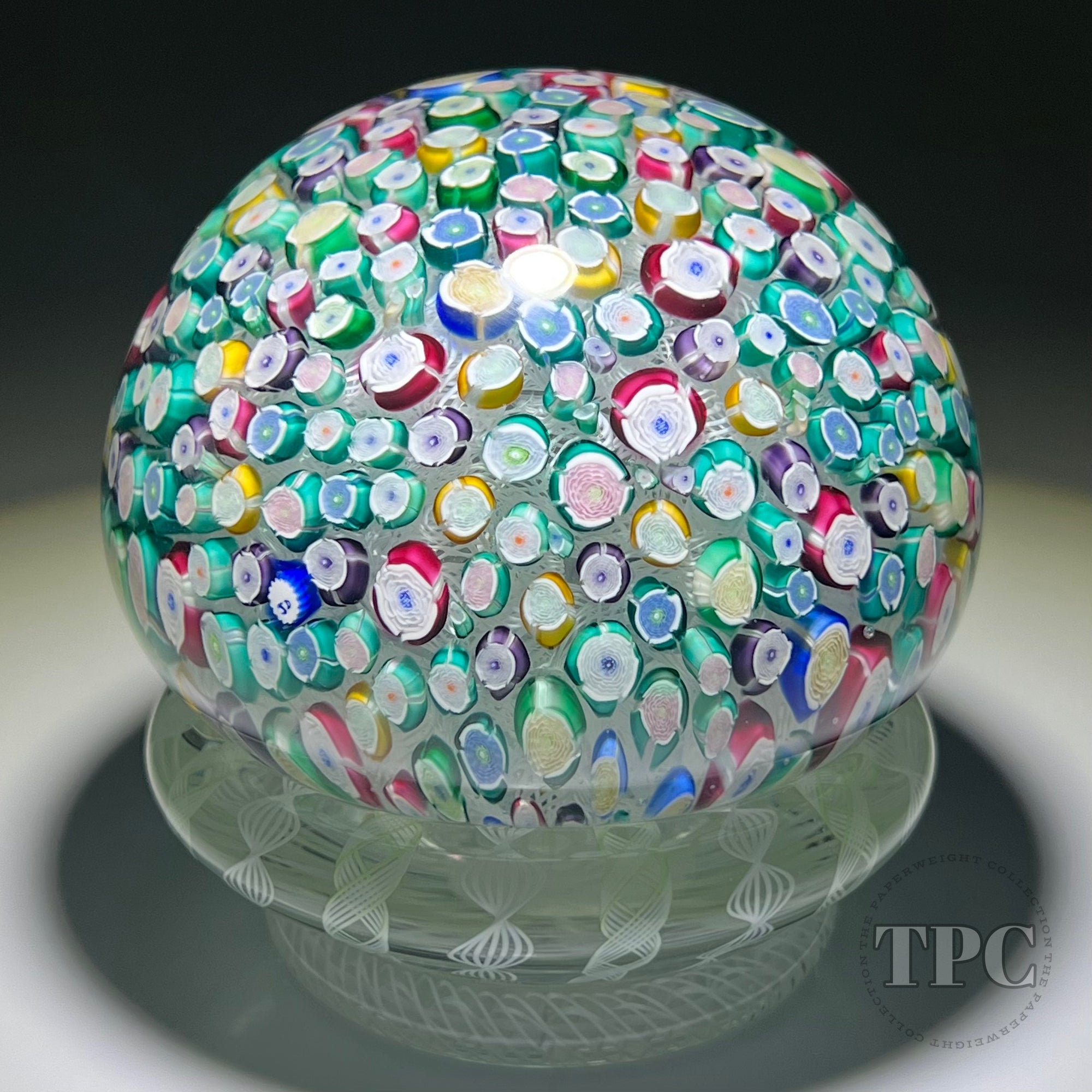 John Deacons Super Magnum Glass Art Paperweight Complex Closepack Mill