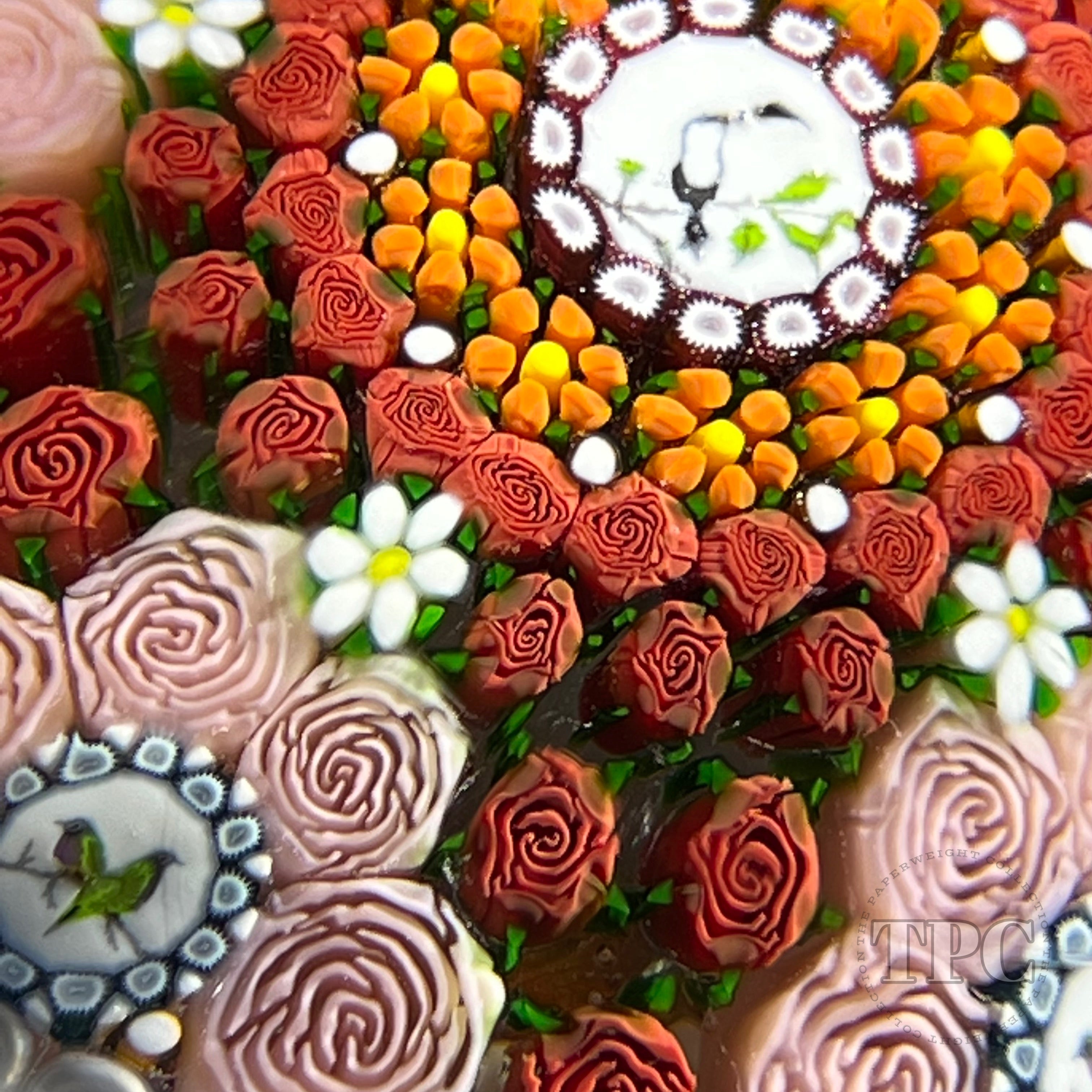 Michael Hunter 2022 Glass Art Paperweight Patterned Complex Millefiori