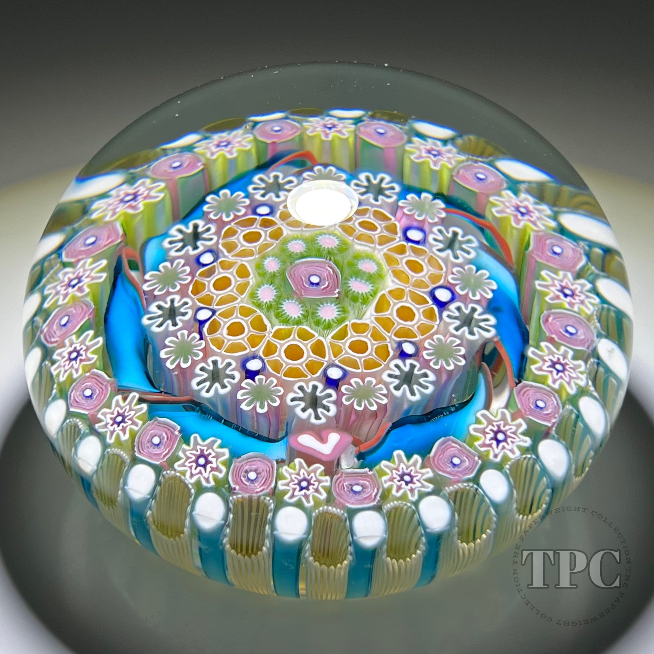 Magnum Damon MacNaught 2022 Glass Art Paperweight Complex Concentric M
