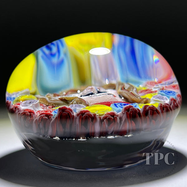 Christina Callahan Glass Art Paperweight Carved Figural Murrine Woman
