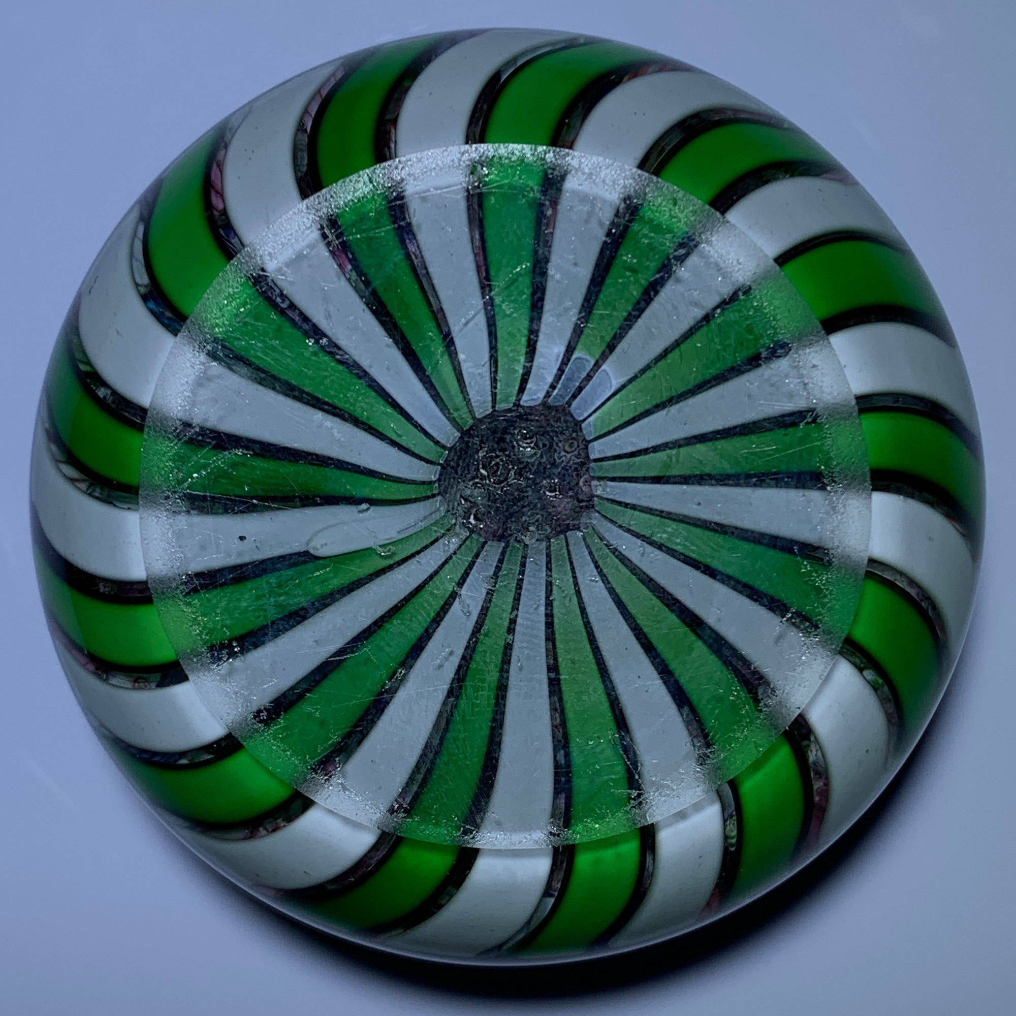 Antique Clichy Glass Art Paperweight Complex Closepack Millefiori in G